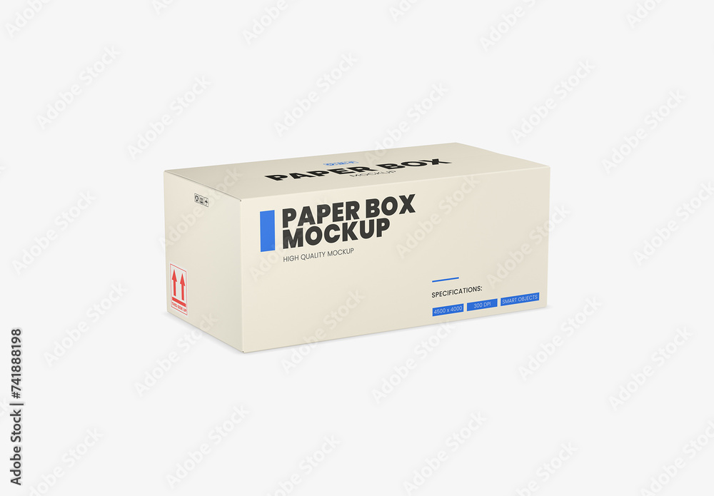 Paper Box Mockup Stock Template | Adobe Stock