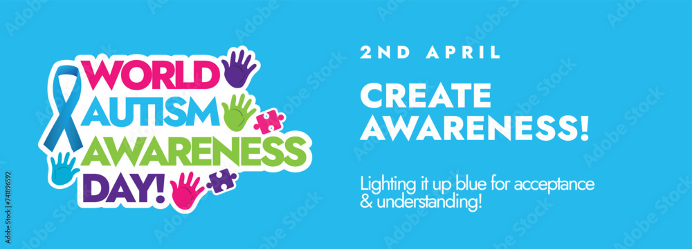 World Autism Day. 2nd April World Autism Day celebration cover banner ...
