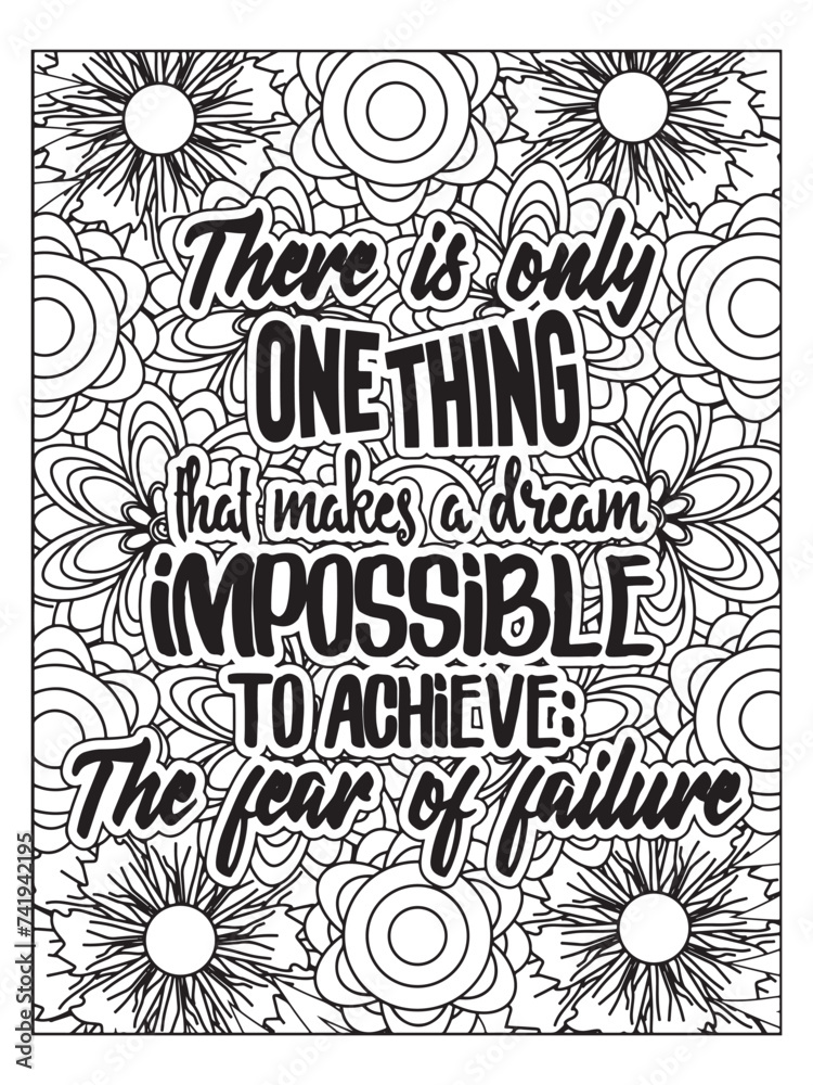 Motivational quotes coloring page. Inspirational quotes coloring page ...