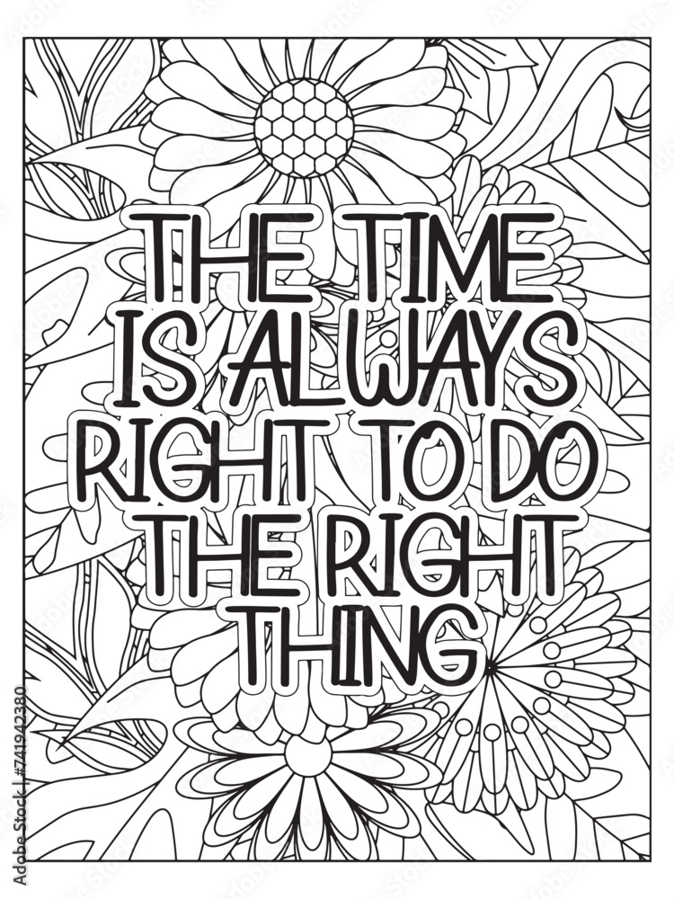 Motivational quotes coloring page. Inspirational quotes coloring page ...