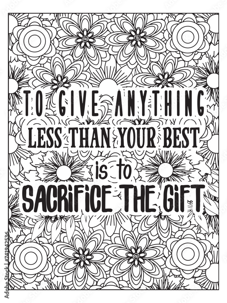 Motivational quotes coloring page. Inspirational quotes coloring page ...