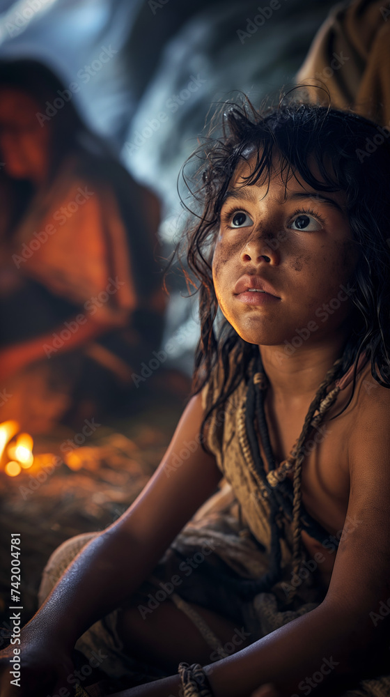 Prehistoric Child Learning - Vertical Snapshot - Child - Prehistory ...