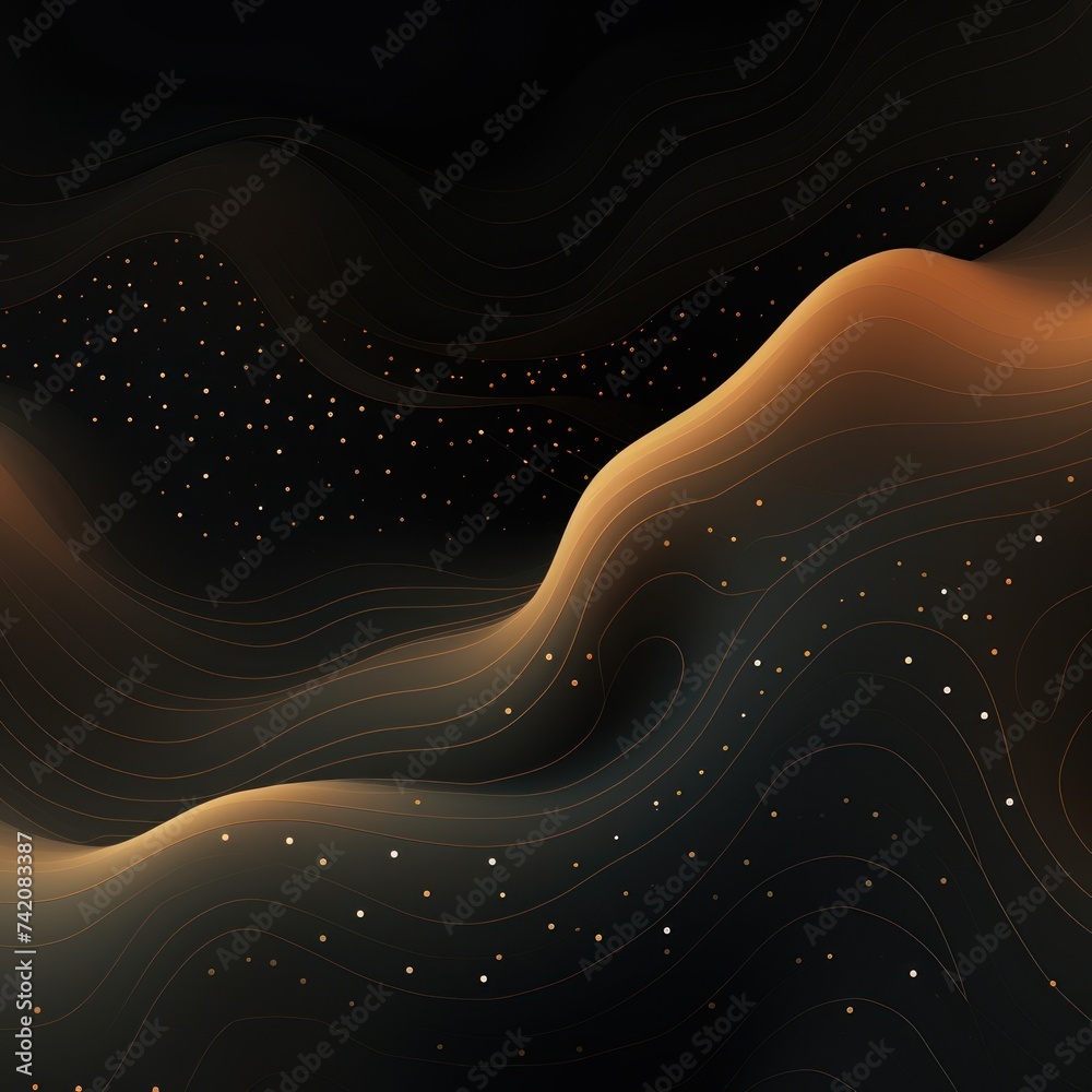 Light Tan and black texture abstract background linear wave voronoi ...