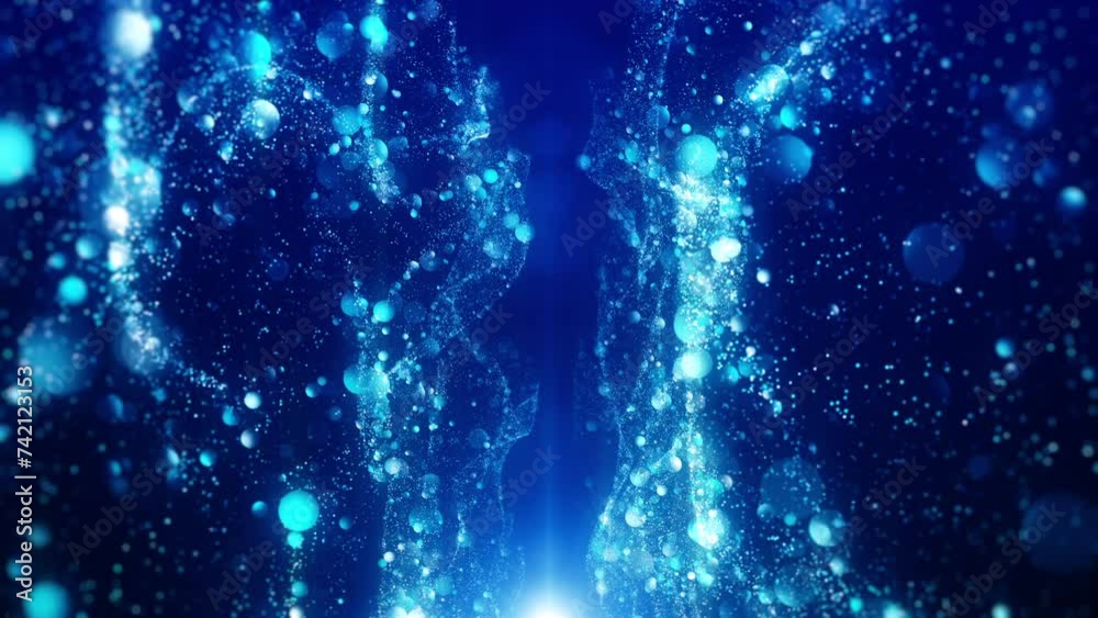 Underwater Blue Particle Background. Underwater Blue Particle ...