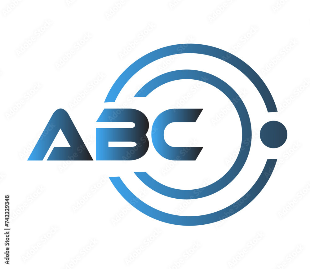 ABC logo. ABC Simple letter. ABC letter logo design. minimal ABC logo ...