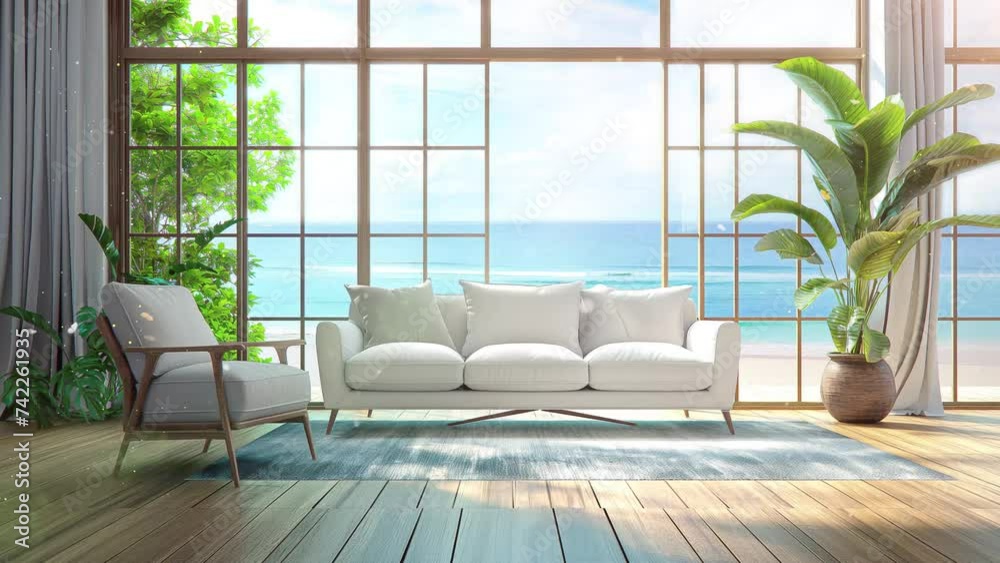 modern interior living room wood floor with sofa set. living room with ...