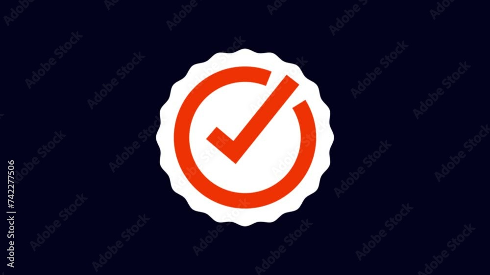 Vidéo Stock check mark animation on black background. checkmark ... Vidéo Stock check mark animation on black background. checkmark ...