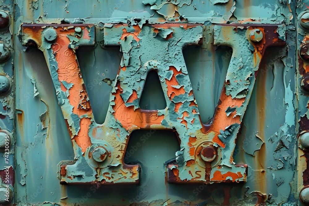 Artfully Crafted Letters on Aged Background, Colorful Alphabet Against ...