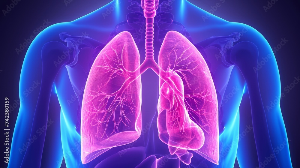 Explore the dynamic of lung disease. Human lungs X-ray anatomy ...