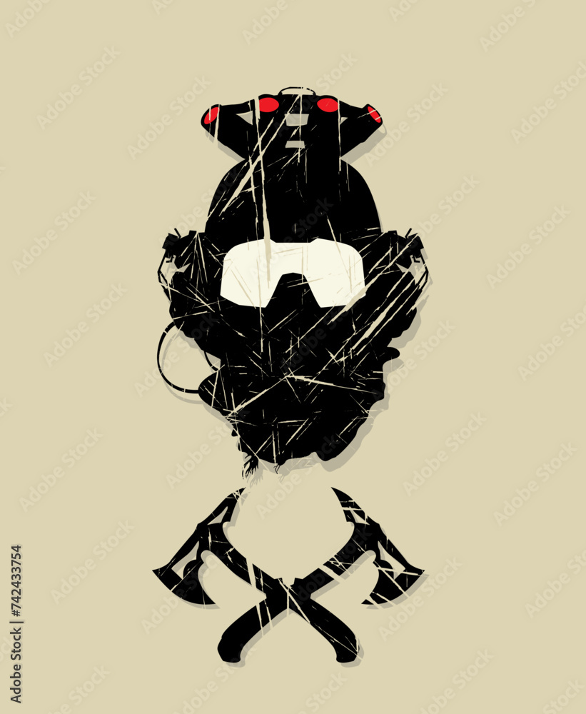 Special forces night vision goggles helmet and tactical tomahawks ...