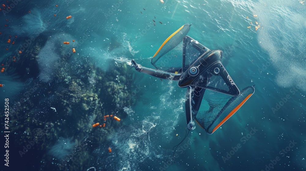 Ocean Cleanup Drones: Autonomous drones equipped with nets and sensors ...