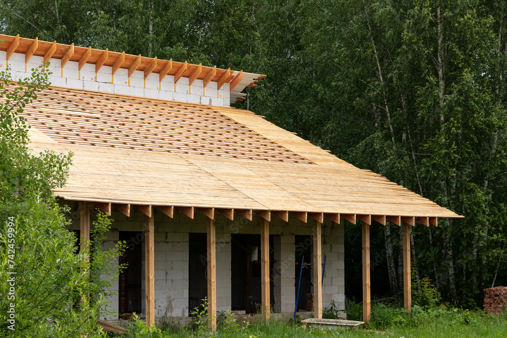 Working process, Suburban construction from silicate and gas silicate ...