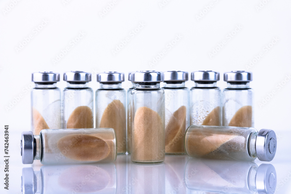 Vials, ampoules with dry probiotic, bifidobacteria, with probiotic ...