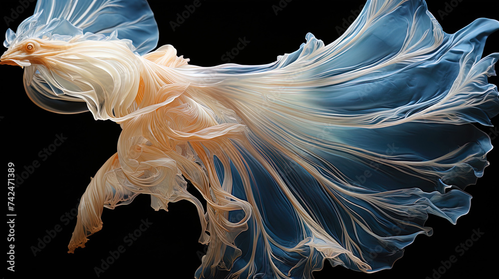 Unique forms and sizes of underwater creatures, like architectural ...