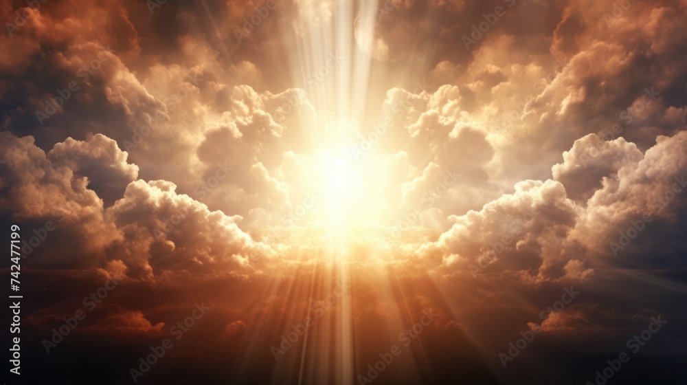 Divine Glory: Worship and Prayer in Cinematic Clouds and Light Rays ...