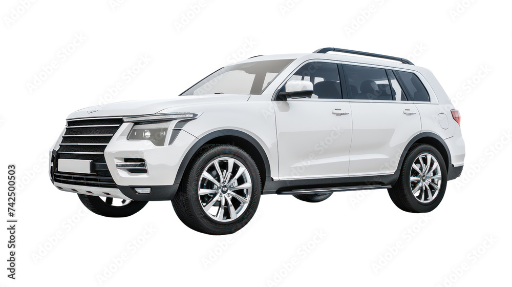 Family car,Luxury SUV isolated on transparent and white background.PNG ...