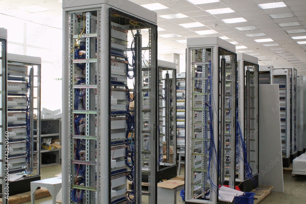 Electric control panel open enclosure for automatic circuit system ...