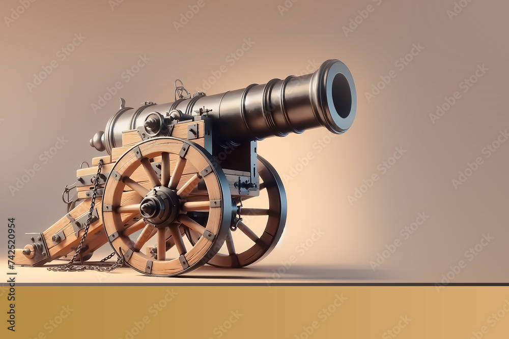 Unveiling History: Old Cannon Isolated on Background, Antique Cannon on ...
