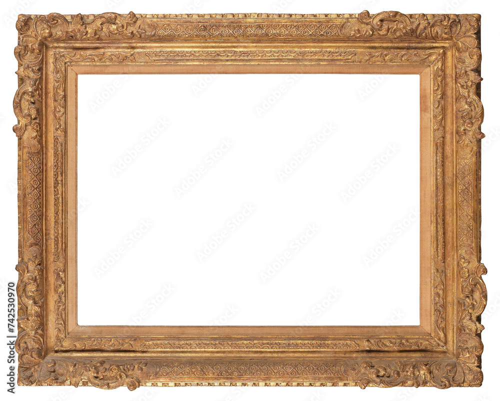 Patterned picture frame on a transparent background, in PNG format ...