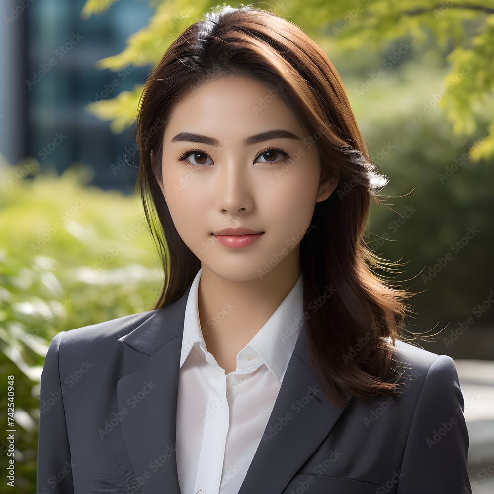 Professional Headshot Of A 20 Year Old Japanese Girl In Business Attire ...