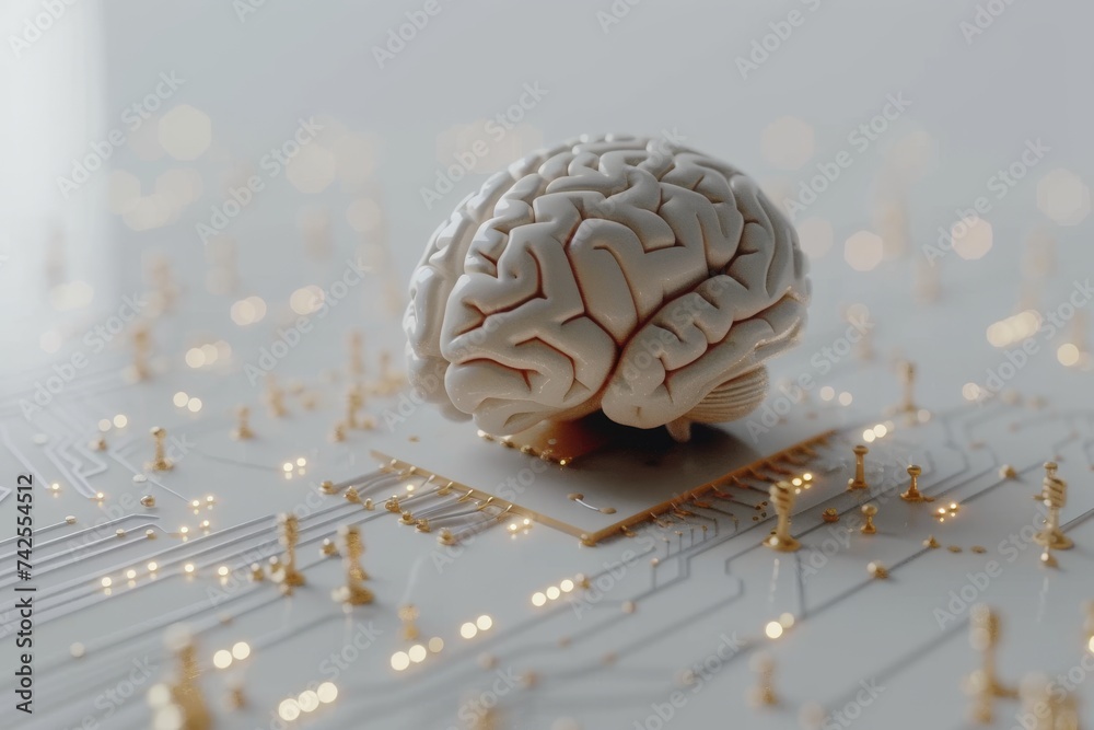 AI Brain Chip circuits. Artificial Intelligence pineal human ... AI Brain Chip circuits. Artificial Intelligence pineal human ...