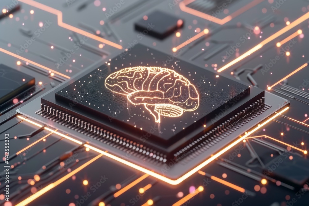 AI Brain Chip paas. Artificial Intelligence critical mind ai smart ...