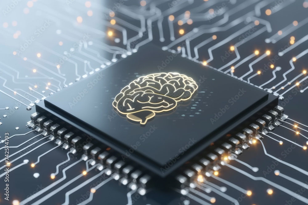 AI Brain Chip worst. Artificial Intelligence brain mind brain computer interface application ...