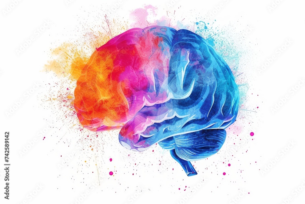 AI Brain Chip innovative. Artificial Intelligence eeg human memory ...