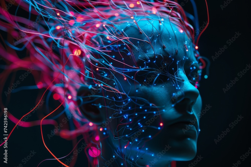 AI Brain Chip protocols. Artificial Intelligence heterogeneous human ct ...