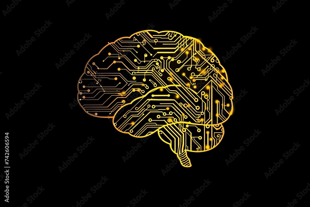 AI Brain Chip axon. Artificial Intelligence cache human wlp mind ...
