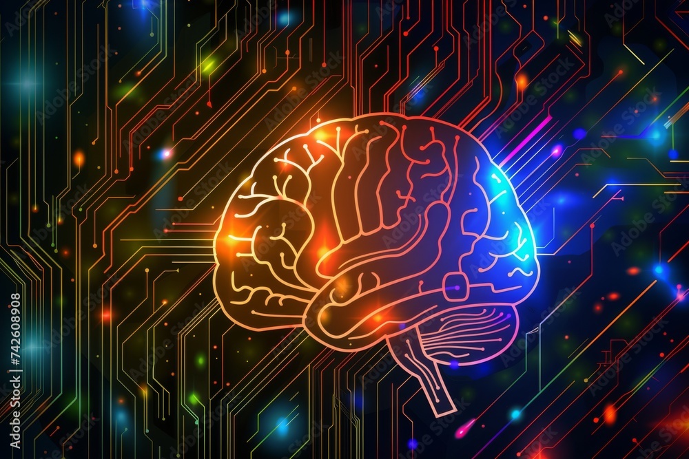 AI Brain Chip brain. Artificial Intelligence cognitive mind shortest ...