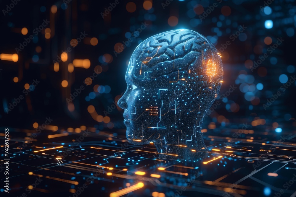 AI Brain Chip implantable. Artificial Intelligence resistant human ...