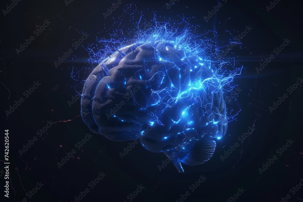 AI Brain Chip ai. Artificial Intelligence healthtech human physical ...