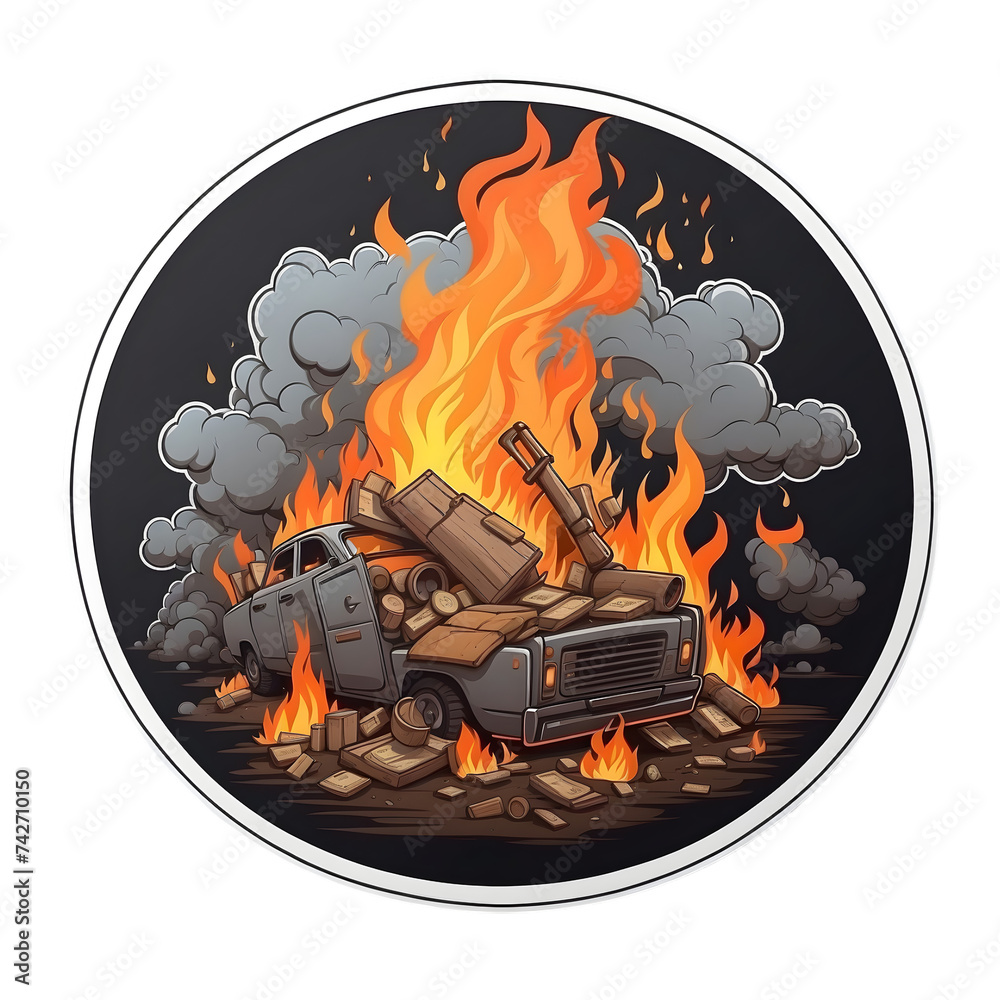 Fire Smoke Plumes and Air Pollution. A Visual or Illustrating the ...