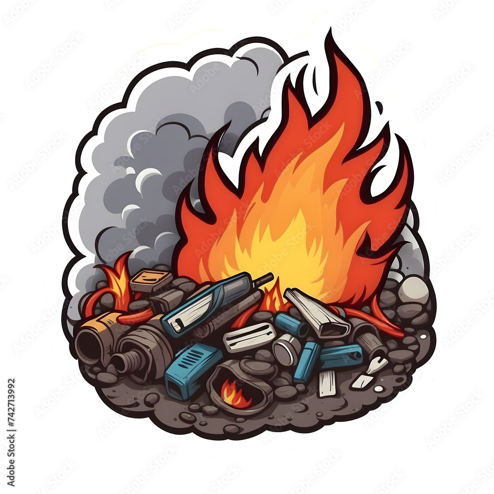 Fire Smoke Plumes and Air Pollution. A Visual or Illustrating the ...