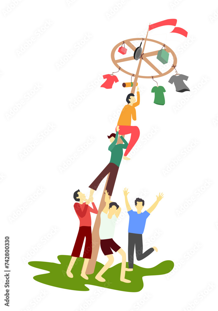 Panjat pinang, Traditional climbing games from Indonesia to celebrate ...