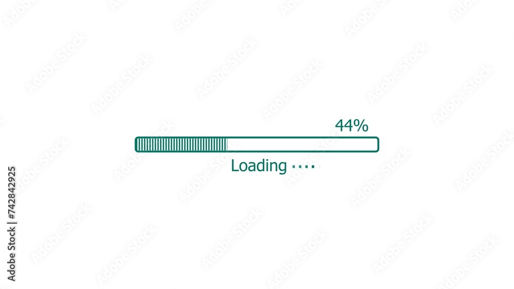 Loading progress Bar. Abstract rectangle gray color frame Pixel ...