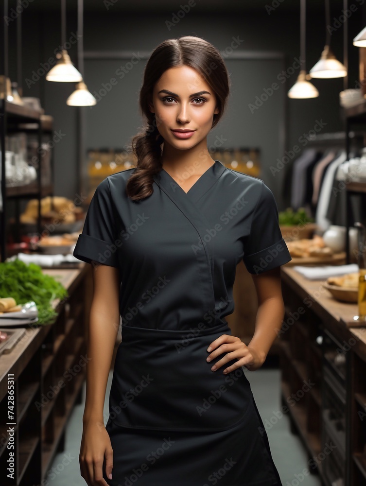 Chef uniform mockups with empty copy space to add logos and designs on ...