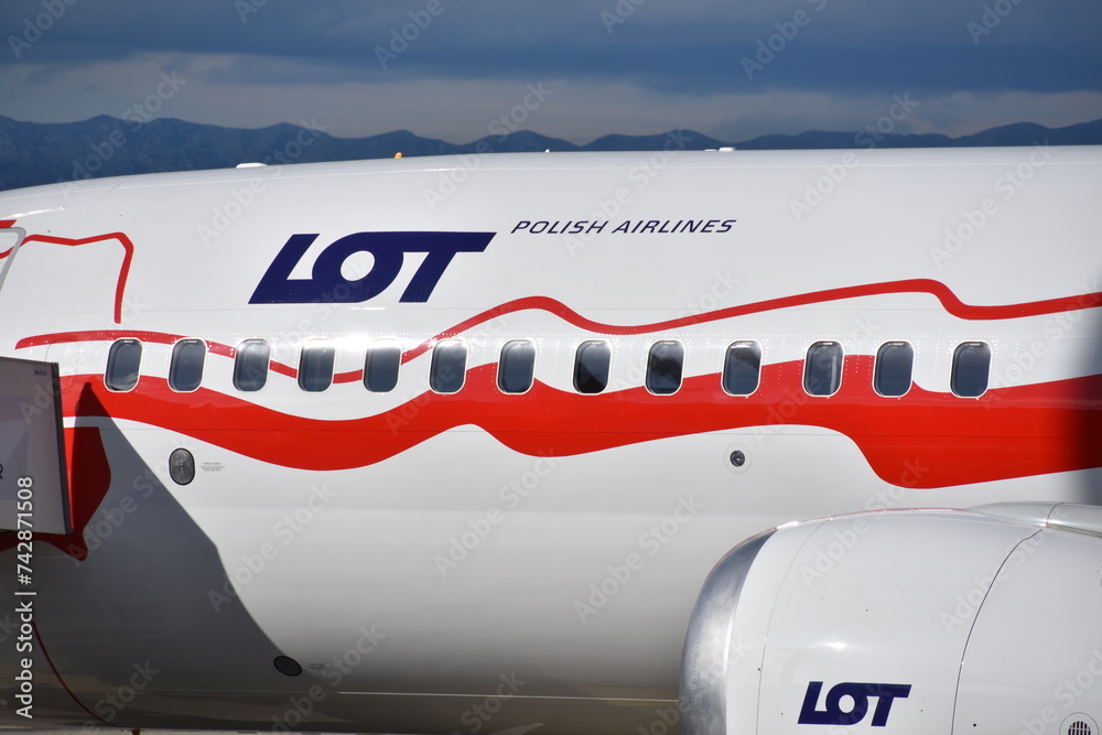 Samolot Boeing, 737 Max, w barwach Independence, Inflight 200, SP-LVD ...