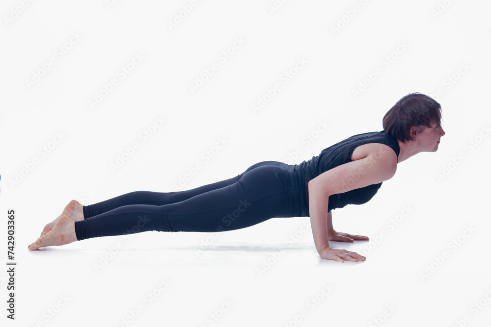 Surya Namaskar Sun Salutation asana Chaturanga Dandasana, Ashtanga yoga ...