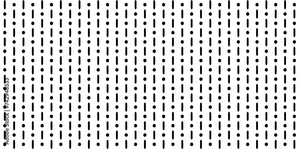 dashed line pattern with small hexagon. striped background with ...