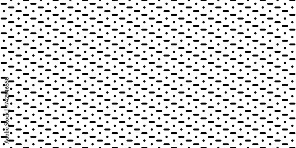 dashed line pattern with small circle. striped background with seamless ...