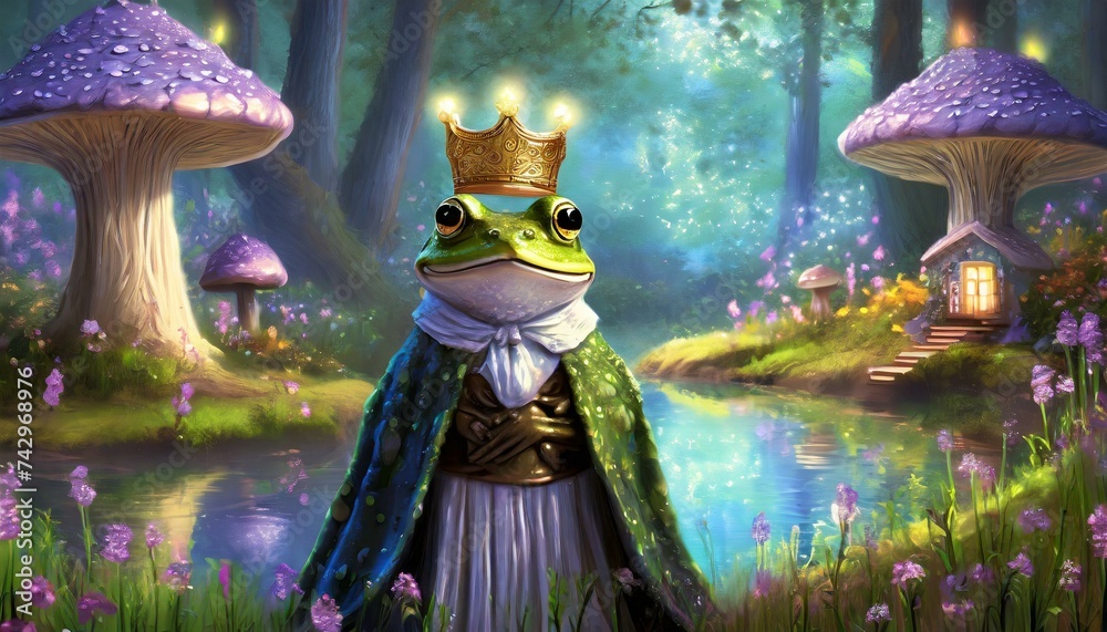King of Toads in Enchanted Forest: Magical Daytime Adventure ...