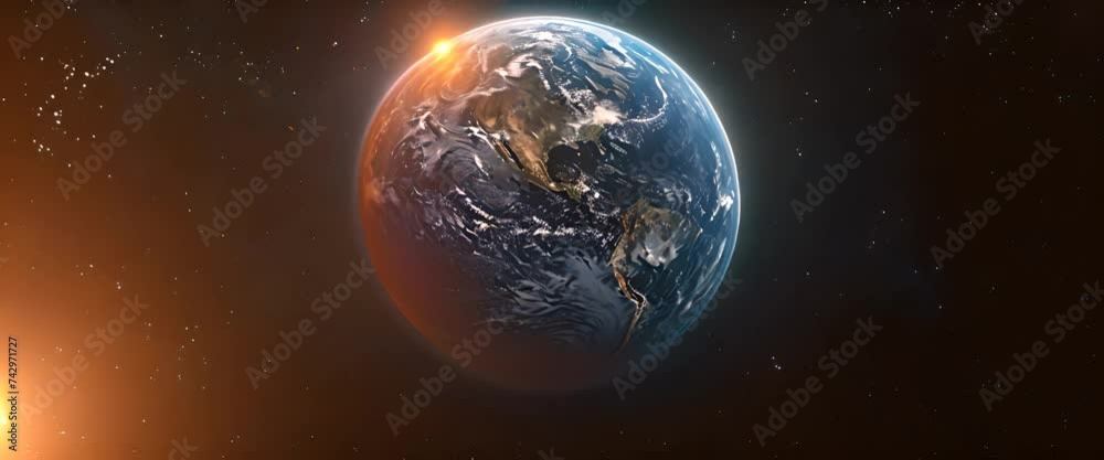 astonishing satellite image of the Earth, displaying the vastness of ...