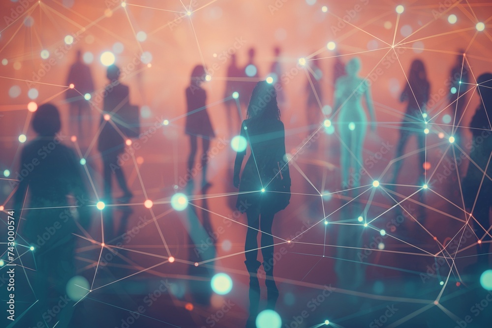 An illustration influenced by social studies that features a variety of ...