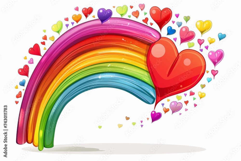 LGBTQ Pride freedom. Rainbow community colorful fairness diversity Flag ...