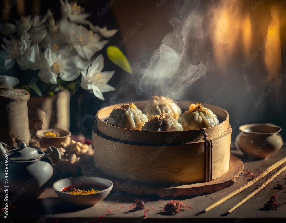 Dim Sum, a Chinese culinary treasure, features small, flavorful, and ...