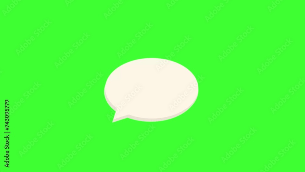 oval dialog. blank cartoon speech bubbles, with luma matte (alpha ...