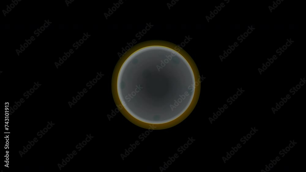 Video Stock Solar eclipse, ring of fire, stages animation. Sun eclipse ...