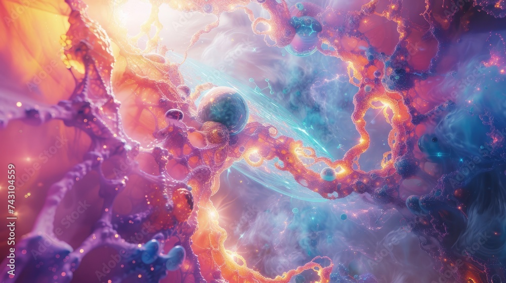A universe where the fabric of reality is woven from DNA strands each ...